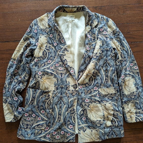 Morris & Co. | Jackets & Coats | Morris Co Hm Art Nouveau Floral Blazer ...